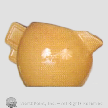 Mark with McCoy pottery pattern: #6; creamer. | #927383