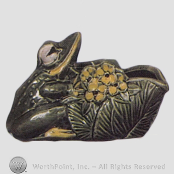Mark with McCoy pottery pattern: Frog and leaf | #927666