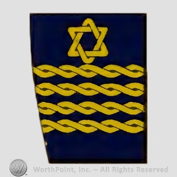 Mark with A cuff, a star and four curly stripes. | #928482