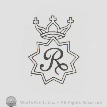 Mark with a crown above a star with R inside | #9343