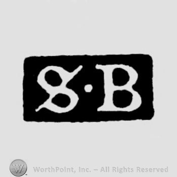 Mark with The letters "SB", a dot and a | #93458