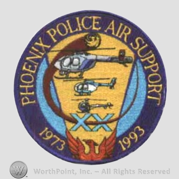 Mark with The text "PHOENIX POLICE AIR SUPPORT | #934659