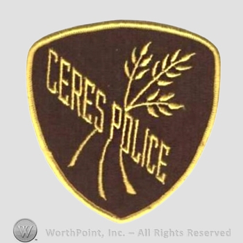 Mark with The text "CERES POLICE" and three | #934701