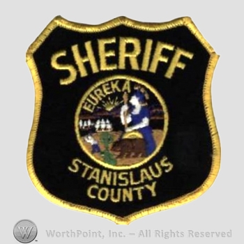 Mark with The text "SHERIFF STANISLAUS COUNTY, | #934755