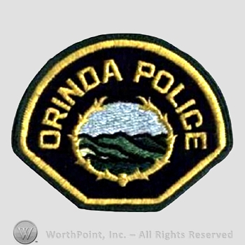 Mark with The text "ORINDA POLICE" and a | #934777