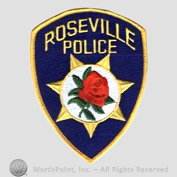 Mark with The text "ROSELILLE POLICE", a rose, a | #934789