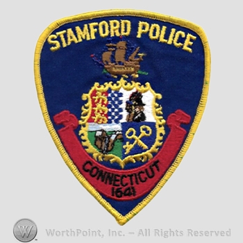 Mark with The text "STAMFORD POLICE CONNECTICUT | #934845