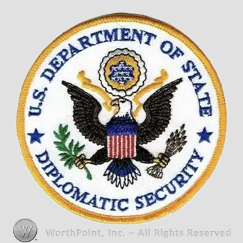 Mark with The text "U.S. DEPARTMENT OF STATE, | #934863