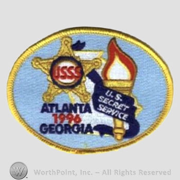Mark with The text "USSS, ATLANTA 1996 GEORGIA, | #934885