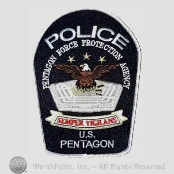 Mark with The text "POLICE PENTAGON FORCE | #934889
