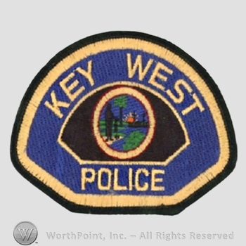 Mark with The text "KEY WEST POLICE", a rising | #934920