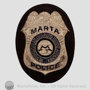 Mark with The text "MARTA POLICE, METROPOLITAN | #934977