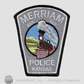 Mark with The text "MERRIAM POLICE KANSAS, EST. | #935042