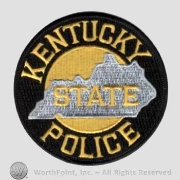 Mark with The text "KENTUCKY STATE POLICE", a map | #935051