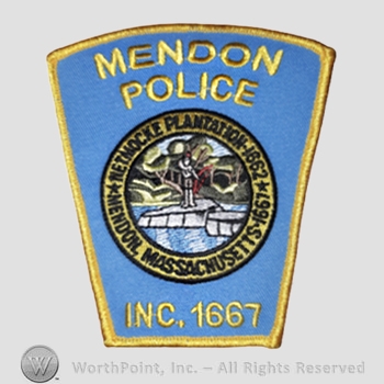 Mark with The text "MENDON POLICE INC. 1667, | #935096