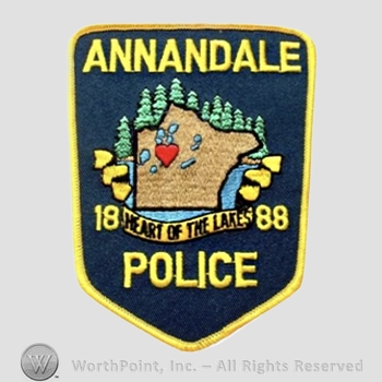 Mark with The text "ANNANDALE POLICE 1888, HEART | #935111