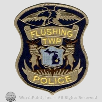 Mark with The text "FLUSHING TWP POLICE", two | #935133