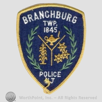 Mark with The text "BRANCHBURG TWP 1845 POLICE | #935169