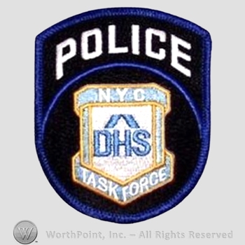 Mark with The text "POLICE NYC DHS TASK FORCE", a | #935227