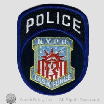Mark with The text "POLICE NYPD TASK FORCE", the | #935244