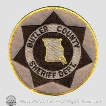 Mark with The text "BUTLER COUNTY SHERIFF DEPT.", | #935291