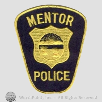Mark with The text "MENTOR POLICE", a rising sun | #935323