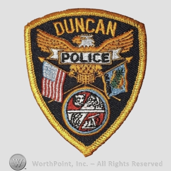 Mark with The text "DUNCAN POLICE", an eagle, two | #935336