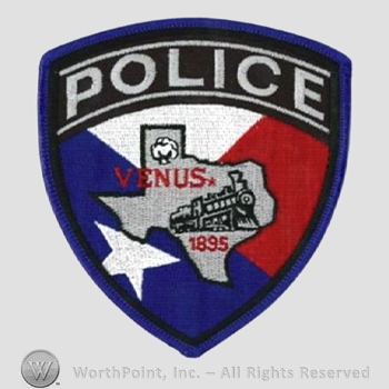 Mark with The text "POLICE VENUS 1895", a map, a | #935459