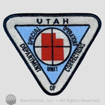 Mark with The text "UTAH DEPARTMENT OF | #935484