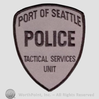 Mark with The text "PORT OF SEATTLE POLICE | #935536
