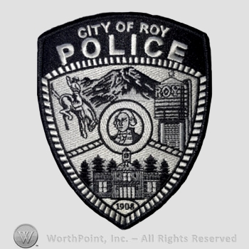 Mark with The text "CITY OF ROY POLICE 1908", a | #935538