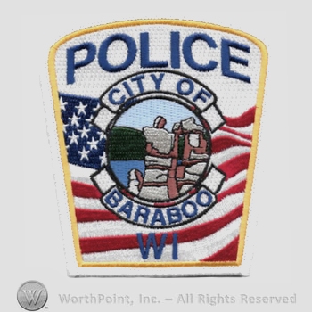 Mark with The text "POLICE CITY OF BARABOO WI", a | #935569