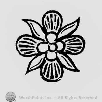Mark with A stylized flower. | #9364