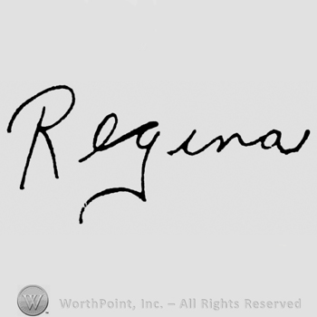 Mark with The word "Regina". | #9405