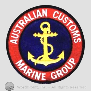 Mark with The text "AUSTRALIAN CUSTOMS MARINE | #941368