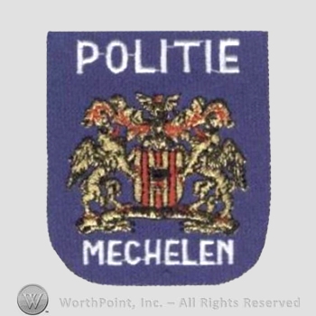 Mark with The text "POLITIE MECHLEN", a shield | #941430