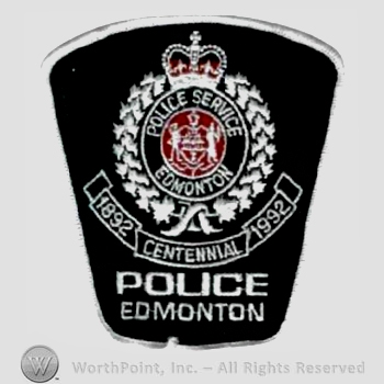 Mark with The text "POLICE SERVICE EDMONTON 1892 | #941499