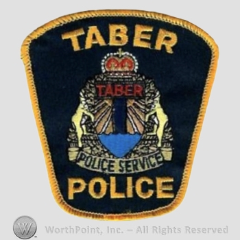 Mark with The text "TABER POLICE SERVICE", a | #941536