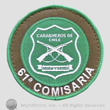 Mark with The text "CARABINEROS DE CHILE 61 a | #941688
