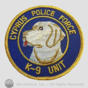 Mark with The text "CYPRUS POLICE FORCE K-9 | #941704