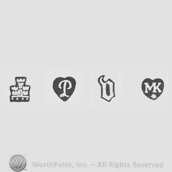 Mark with A castle, the letter "P", the letter | #94286