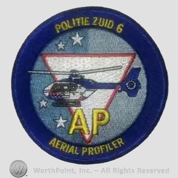 Mark with The text "POLITIE ZUID 6 AP AERIAL | #943000