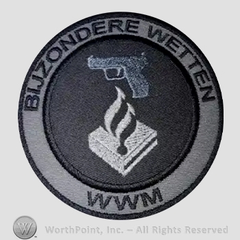Mark with The text "BIJZONDERE WETTEN WWM", a | #943109