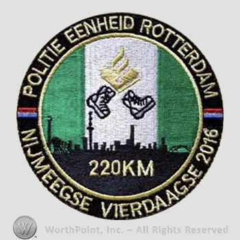 Mark with The text "POLITIE EENHEID ROTTERDAM | #943132