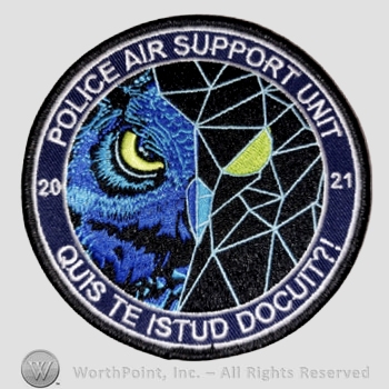 Mark with The text "POLICE AIR SUPPORT UNIT QUIS | #943175