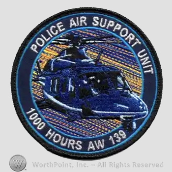 Mark with The text "POLICE AIR SUPPORT UNIT 1000 | #943176