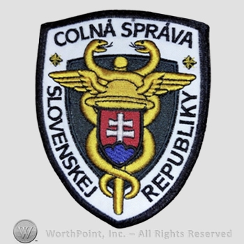 Mark with The text "COLNA SPRAVA SLOVENSKEJ | #943361