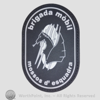 Mark with The text "brigada mobil mossos | #943510
