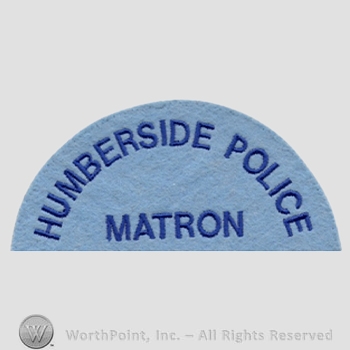 Mark with The text "HUMBERSIDE POLICE MATRON" and | #943682