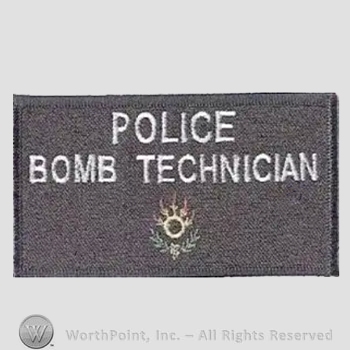 Mark with The text "POLICE BOMB TECHNICIAN" and a | #943691
